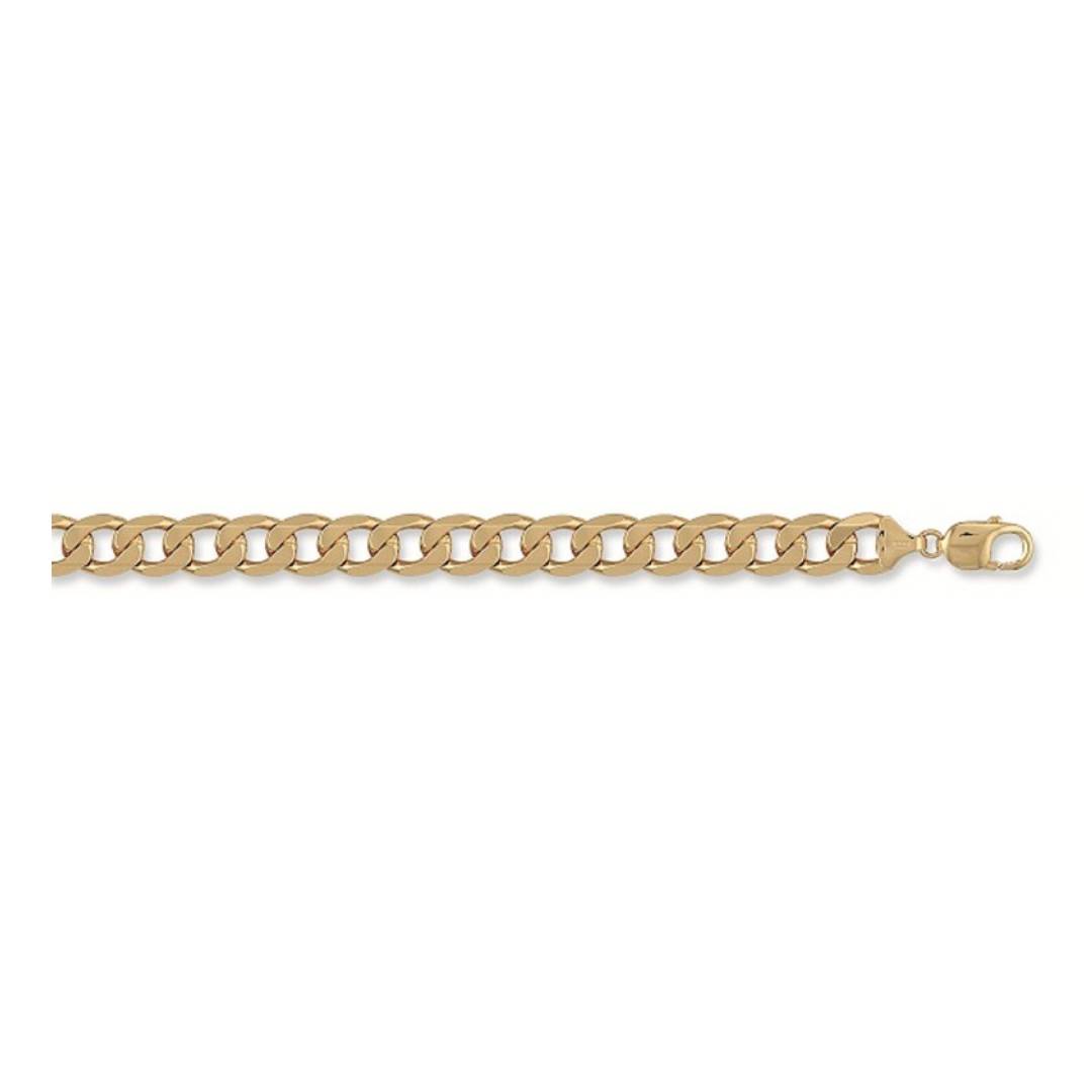 Solid 9ct Yellow Gold 12mm Curb Chain - 20-30 Inches – CMC Jewellery