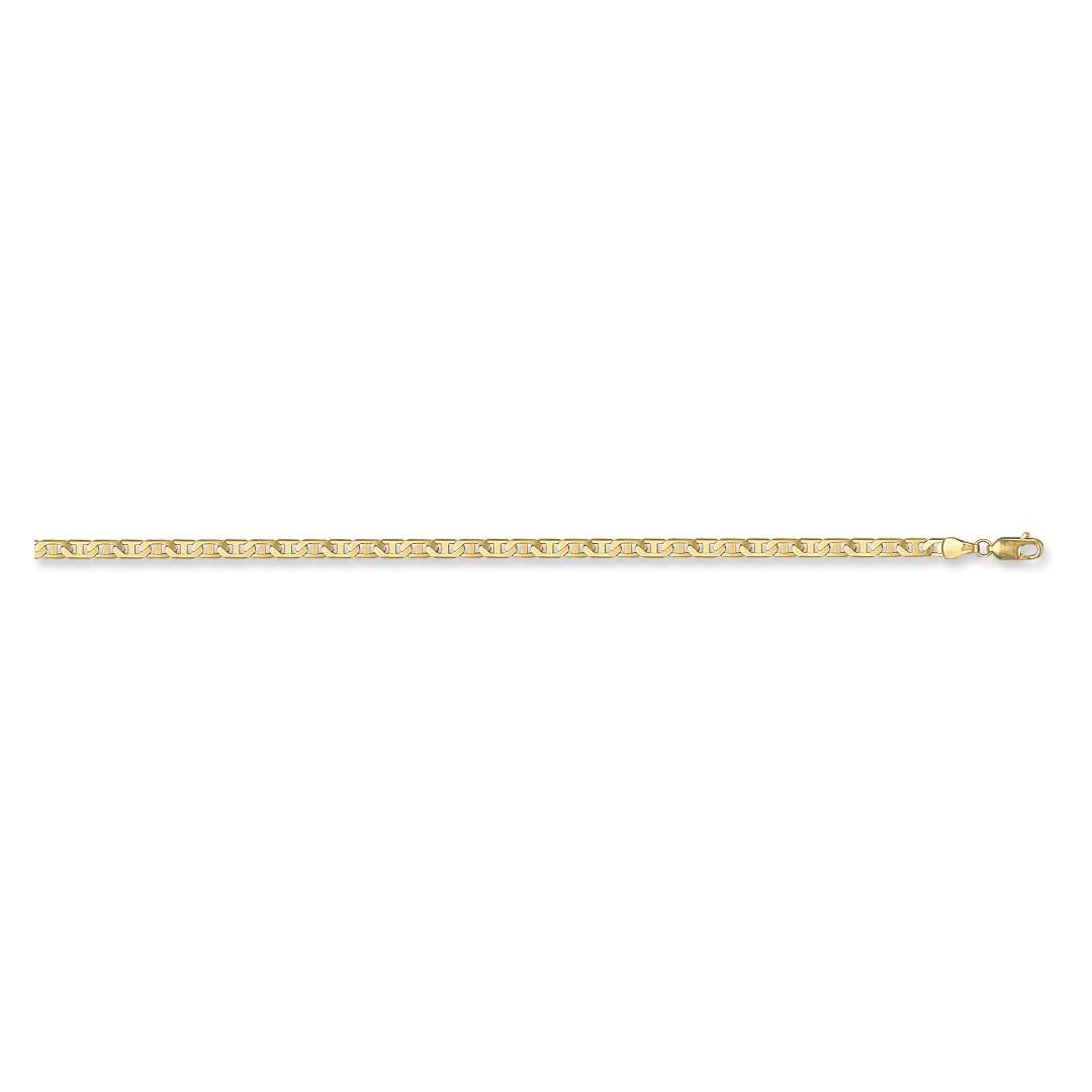 Solid 9ct Yellow Gold 3.8mm Flat Anchor Chain - 20 Inches – CMC Jewellery